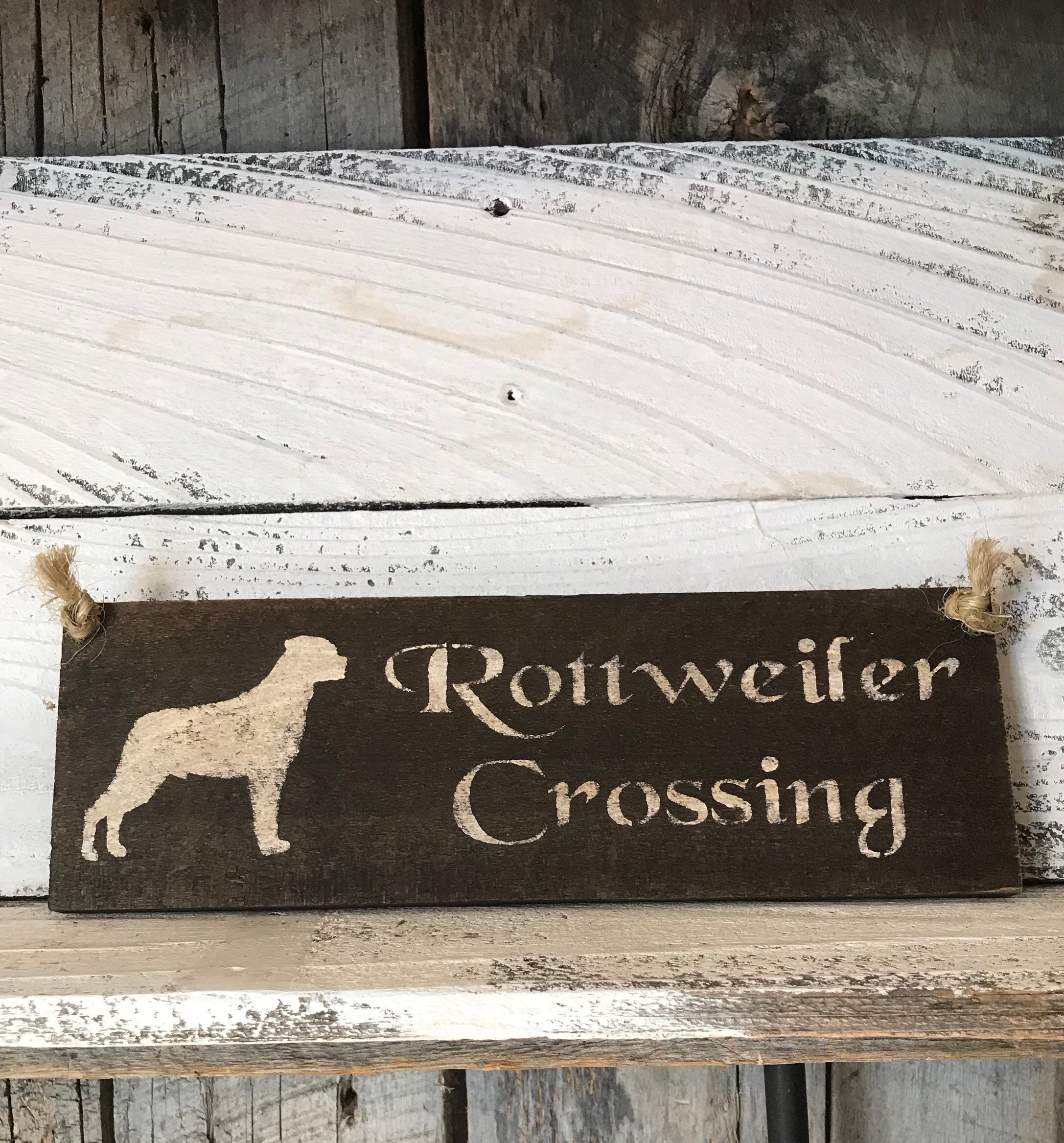 Rottweiler Sign Pallet Wood Sign Rottweiler Gift Rustic | Etsy