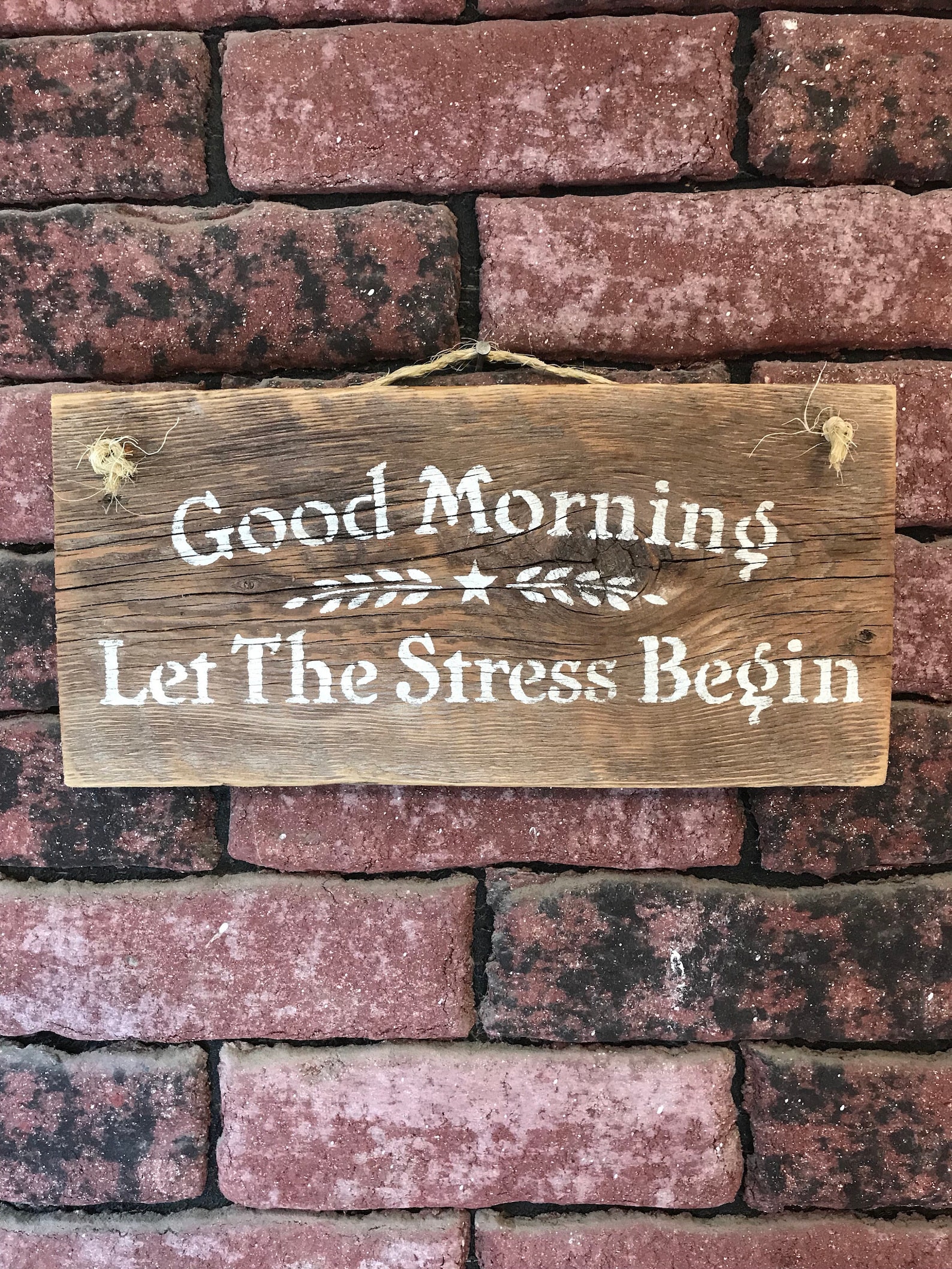 Good Morning Sign Stress Relief Gift Kitchen Sign Home | Etsy