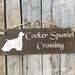 Cockerspaniel Art Cocker Spaniel Sign New Puppy Gift - Etsy