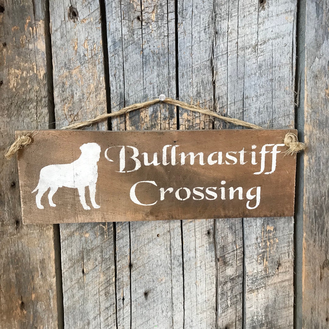 Bullmastiff Art Pallet Wood Sign Rustic Wall Decor Bull Mastiff Gifts ...