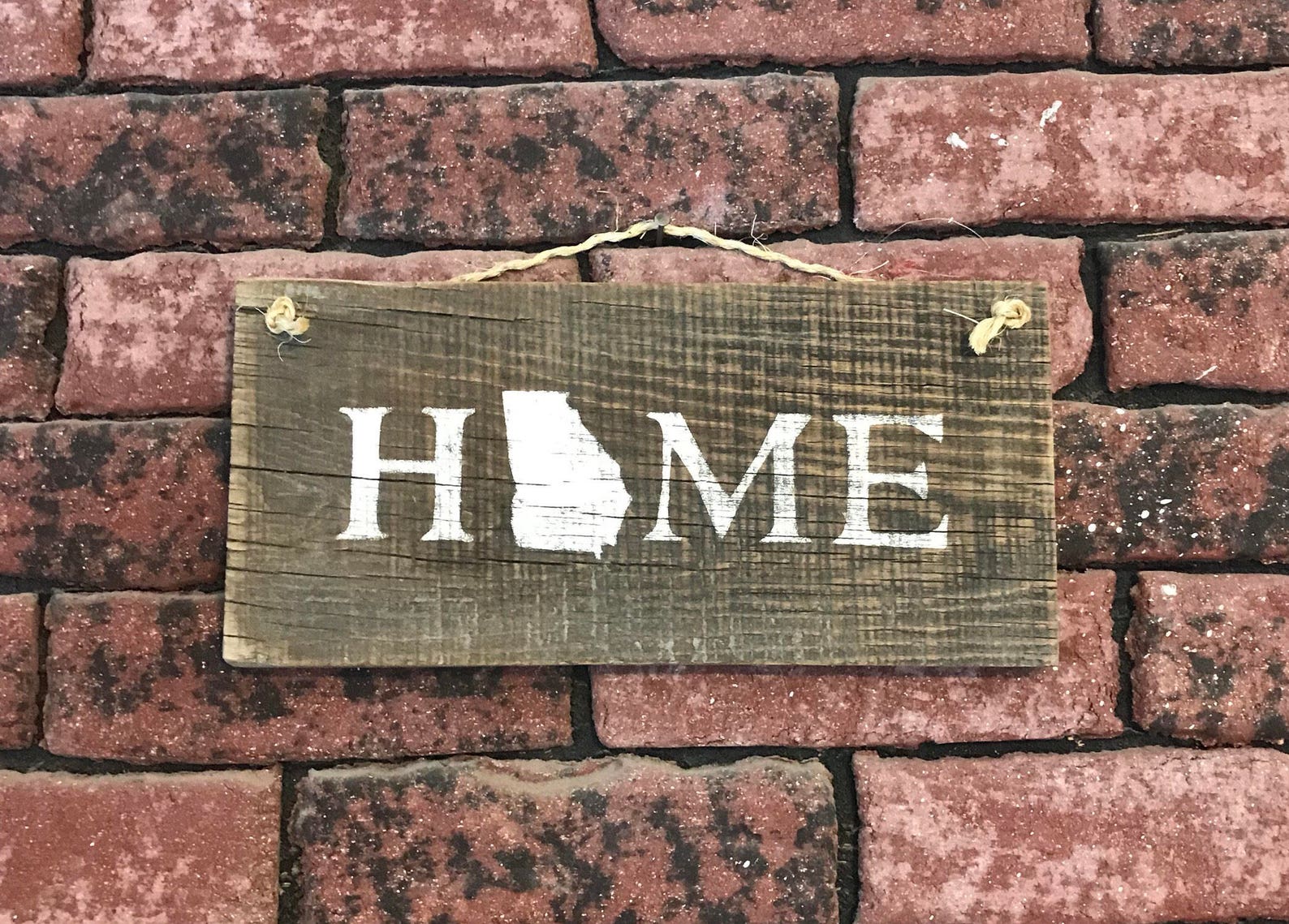 Georgia State Home Sign Rustic Wall Decor Georgia Decor - Etsy