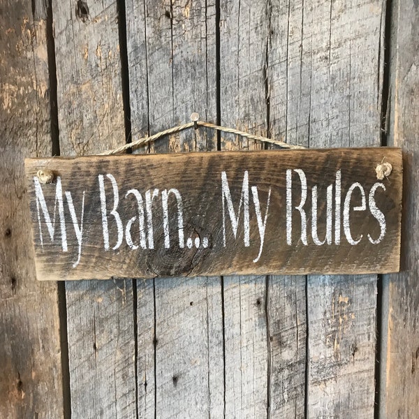 Barn Door Sign - Etsy