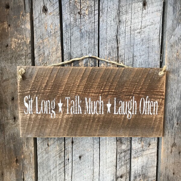Laugh Often Sign - Etsy