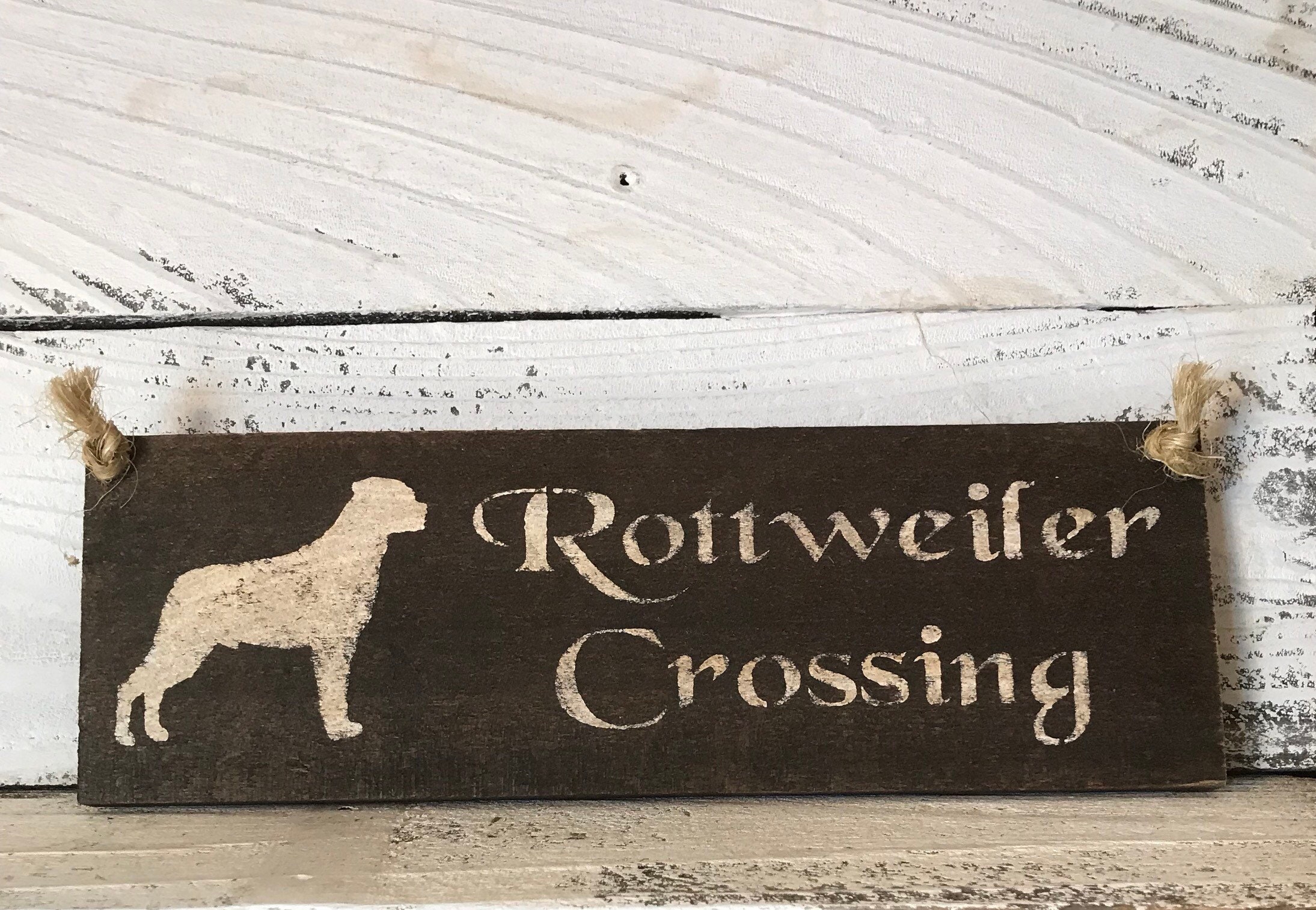 Rottweiler Sign Pallet Wood Sign Rottweiler Gift Rustic | Etsy