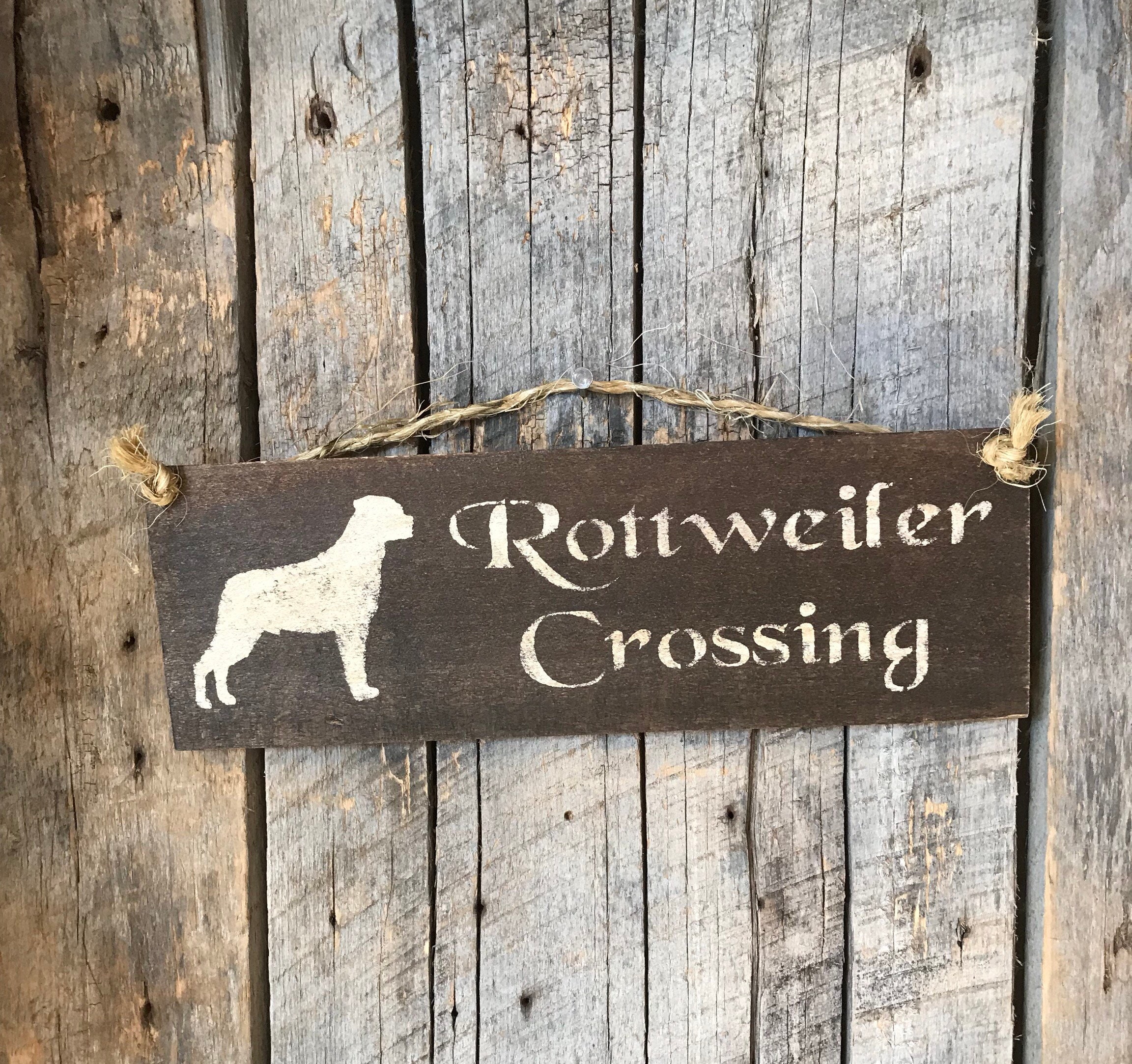 Rottweiler Sign Pallet Wood Sign Rottweiler Gift Rustic | Etsy