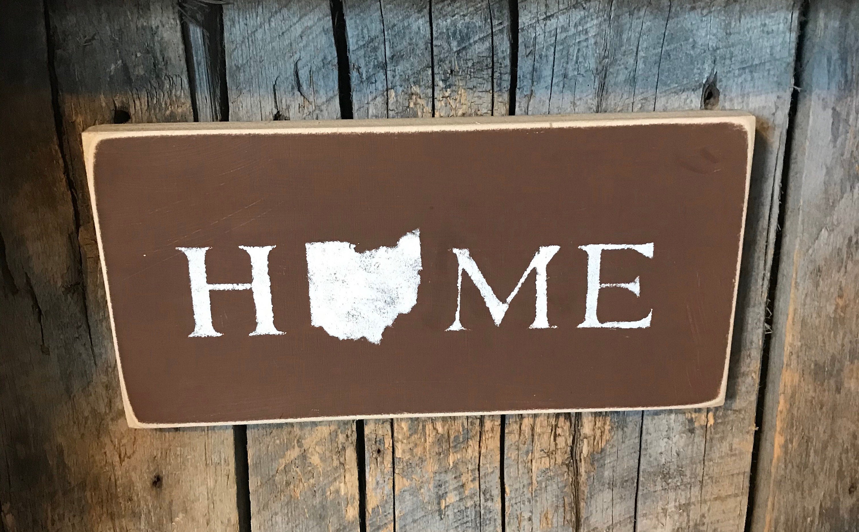 Ohio Home Sign Ohio State Sign Home Wall Decor Ohio Wall | Etsy