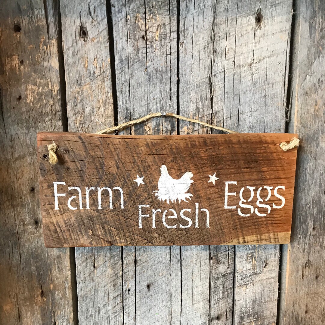 Farm Fresh Eggs Sign Eggs for Sale Sign Chicken Lovers - Etsy