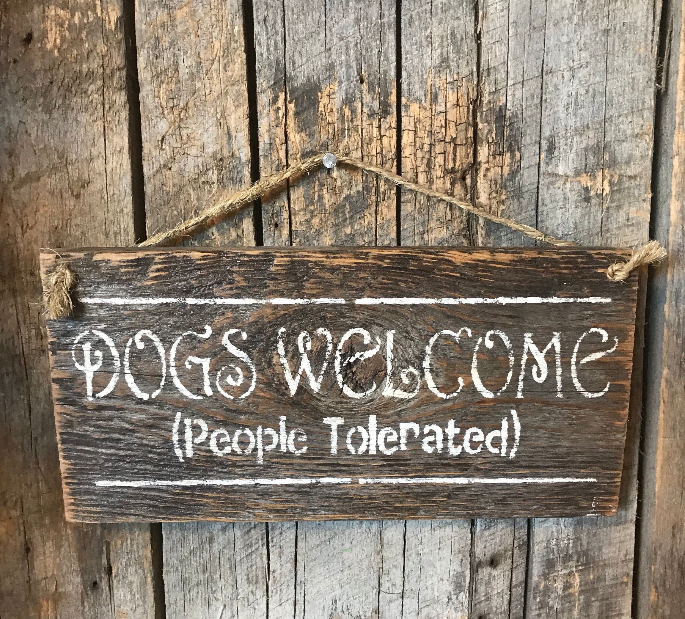 Dogs Welcome People Tolerated Sign Welcome Sign Dog Mom - Etsy