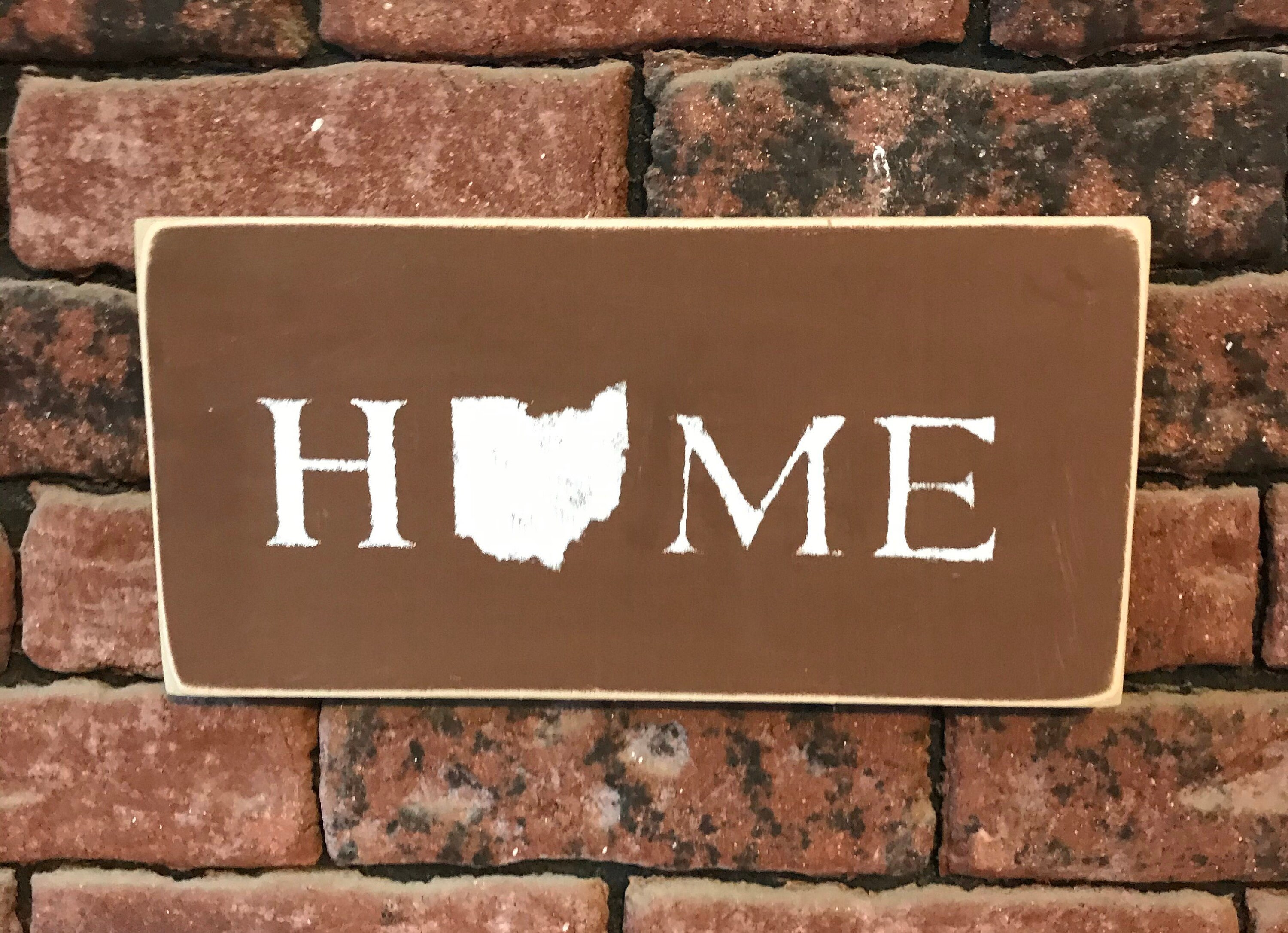 Ohio Home Sign Ohio State Sign Home Wall Decor Ohio Wall | Etsy