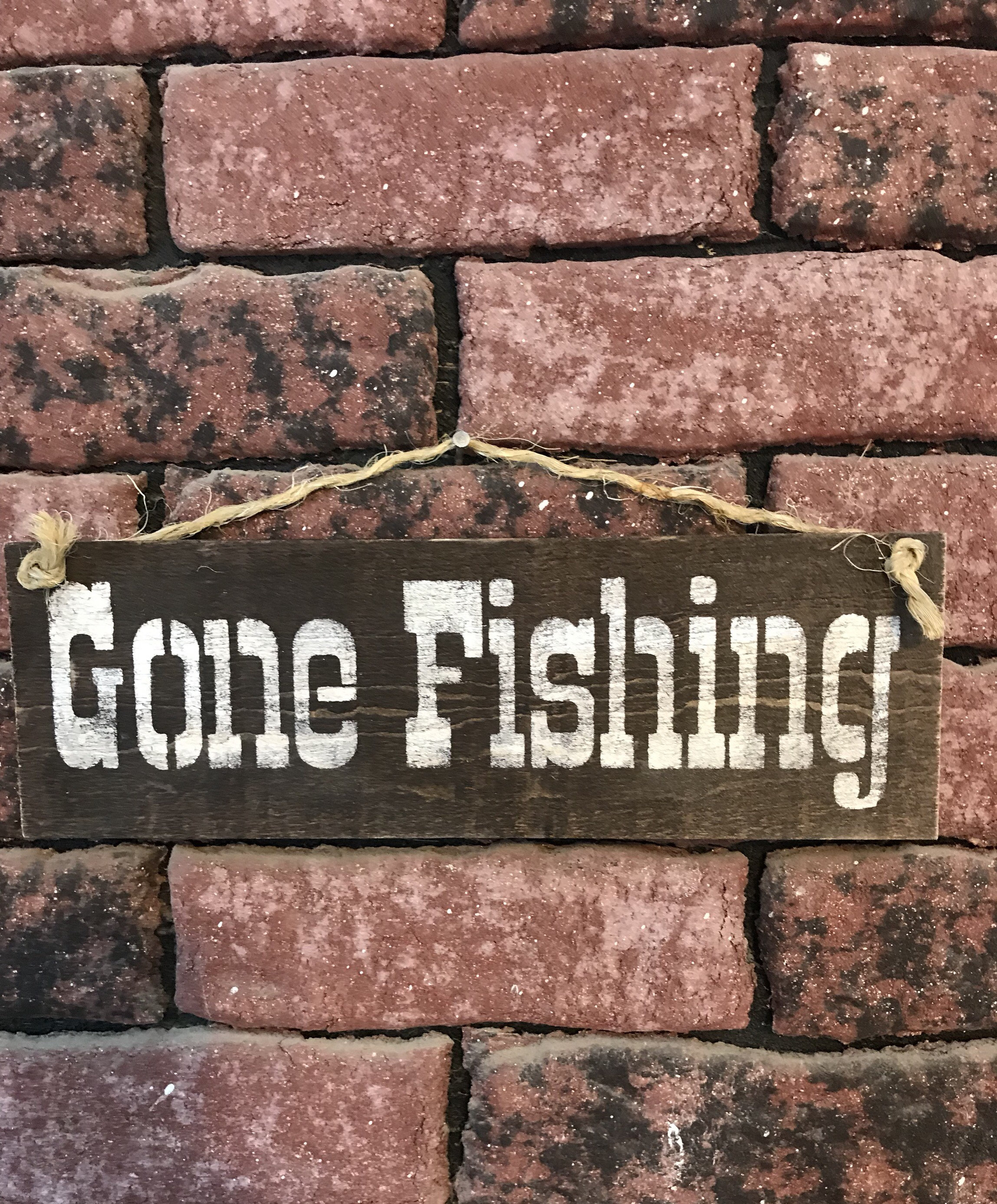 Gone Fishing Sign Fishing Gifts Fly Fishing Signs - Etsy UK