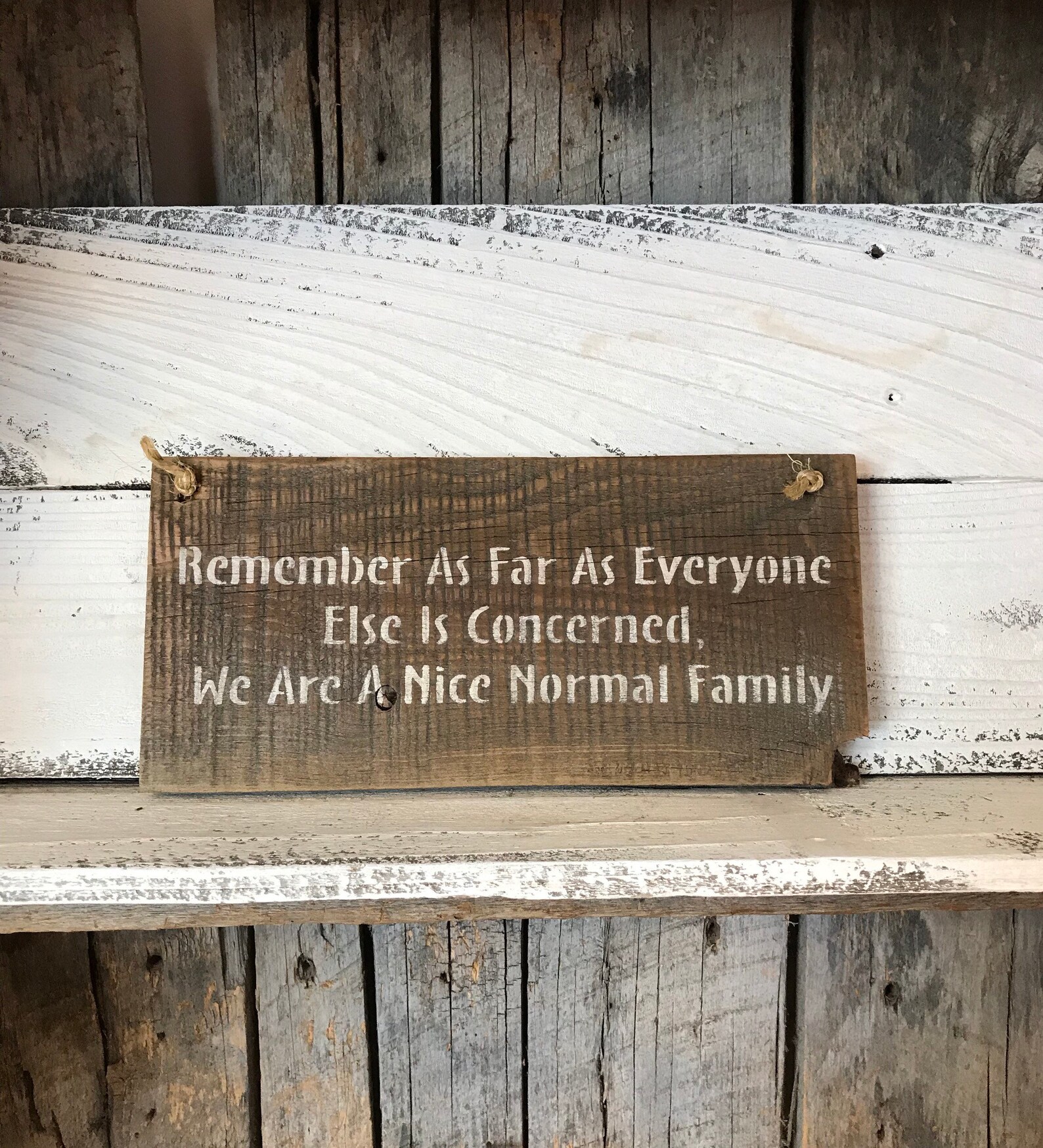 Nice Normal Family Sign Funny Family Sign Gift for Family | Etsy