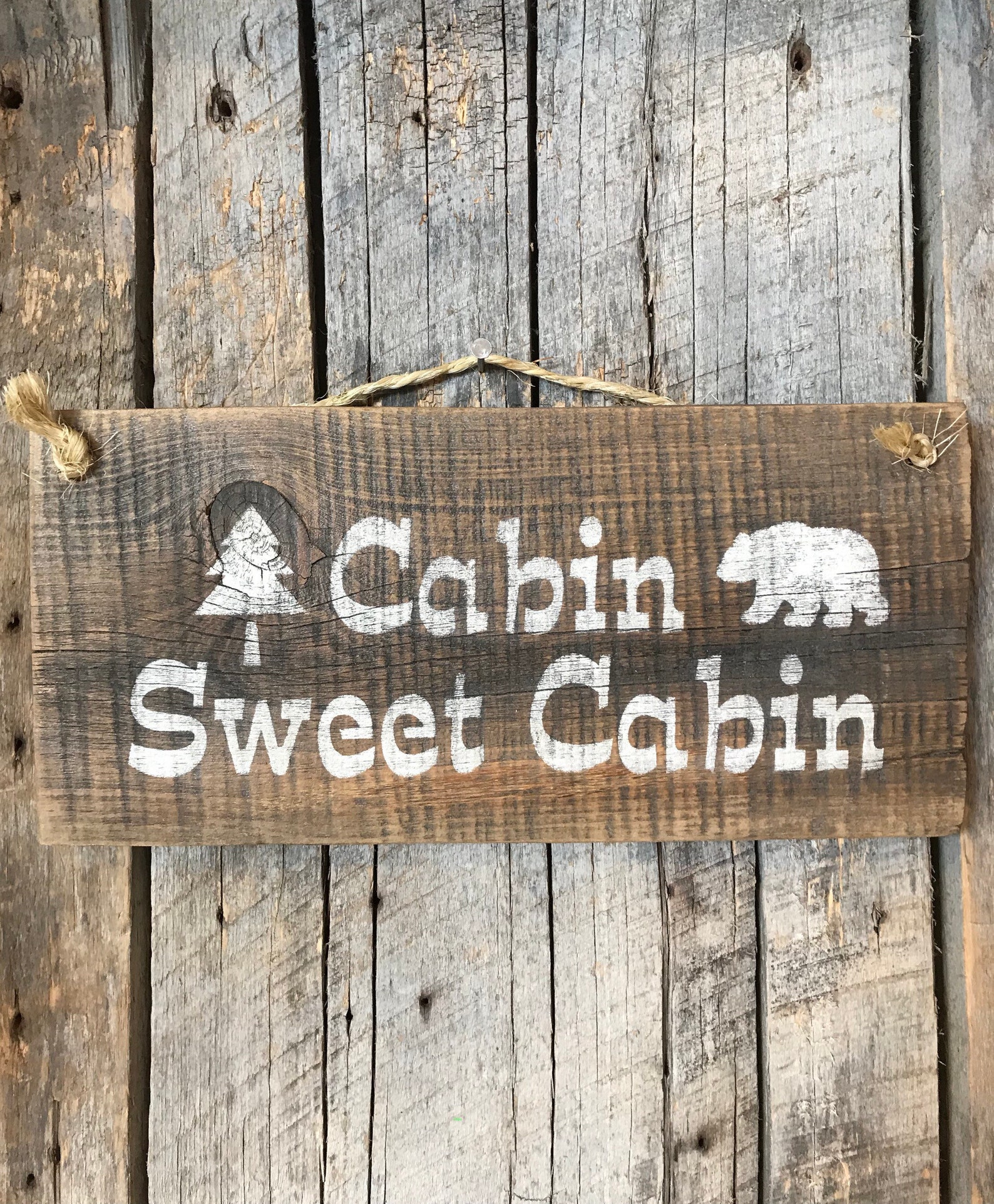 Cabin Sweet Cabin Signs Cabin Wall Decor Housewarming Gift | Etsy