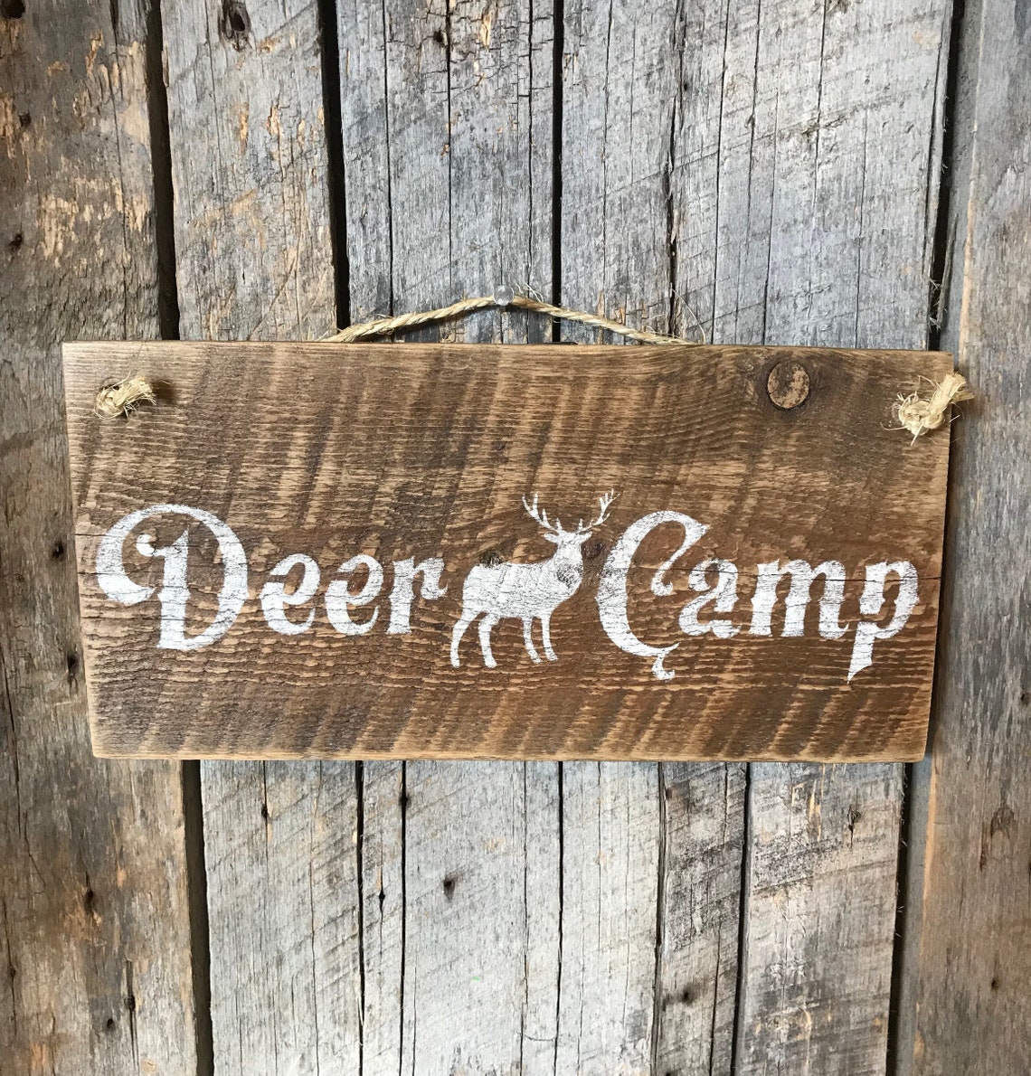 Deer Camp Sign Hunting Camp Sign Deer Hunter Gift Barn - Etsy