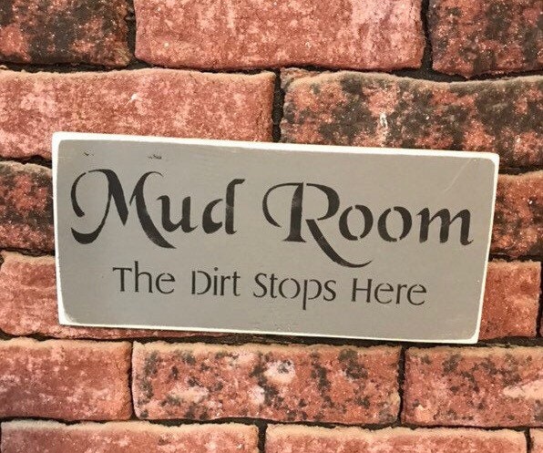 Mudroom Sign Mud Room Decor Painted Plaque Housewarming | Etsy