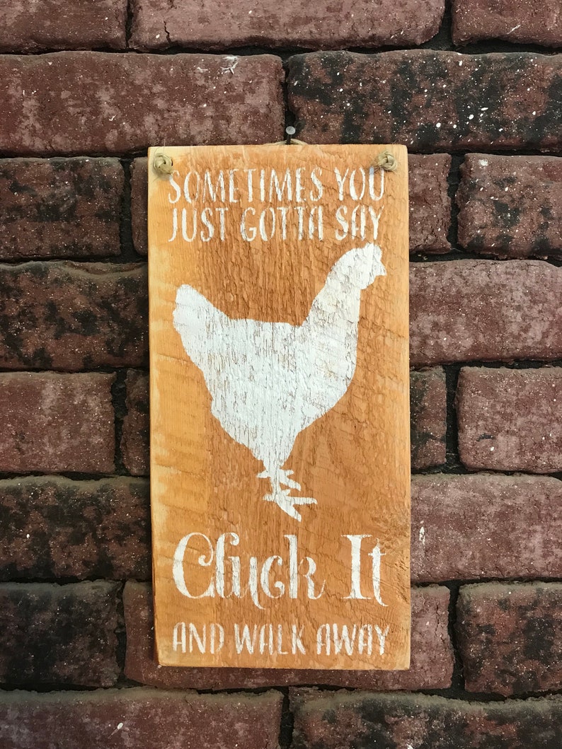 Sometimes You Just Gotta Say Cluck It Kitchen Wall Decor | Etsy