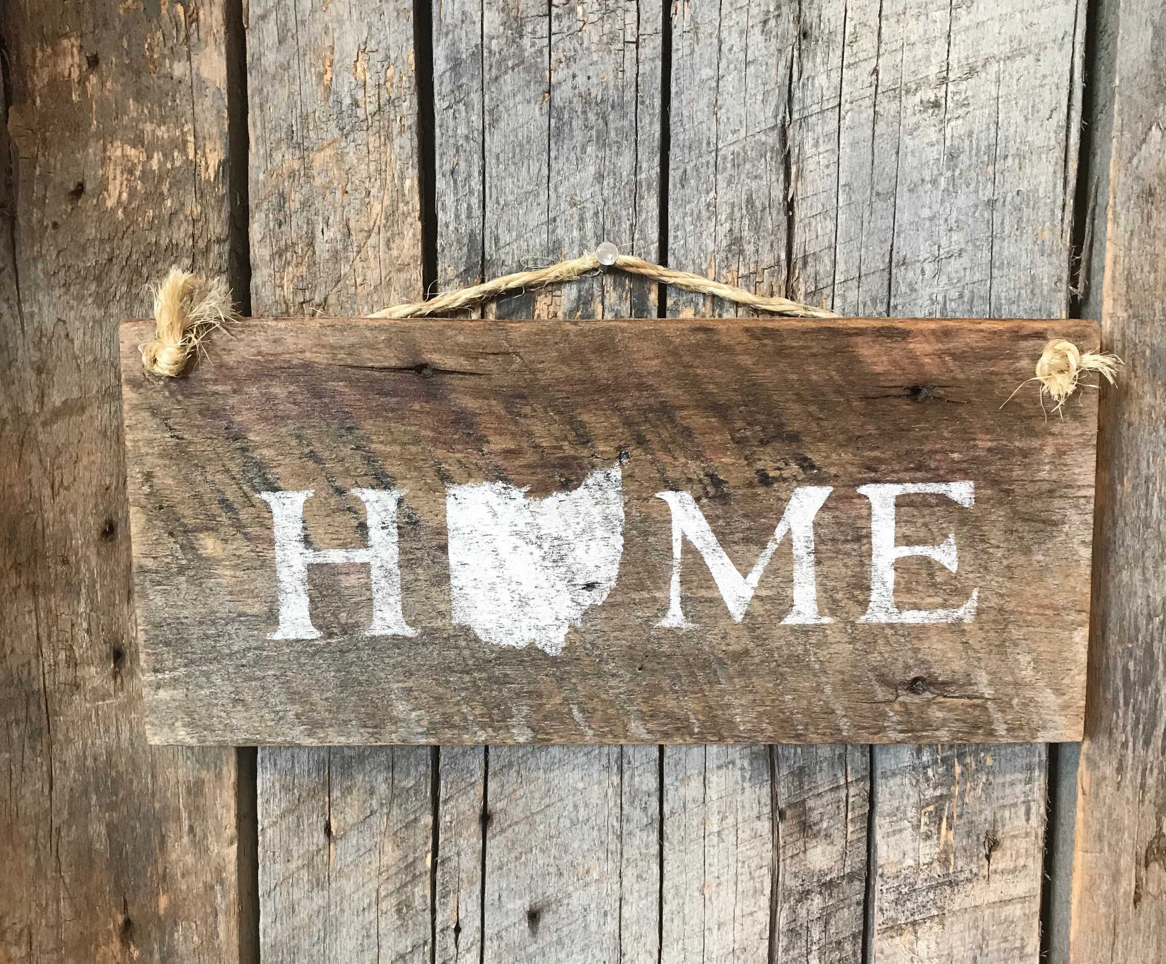 Ohio Home State Sign Ohio Home Wall Decor State Art - Etsy