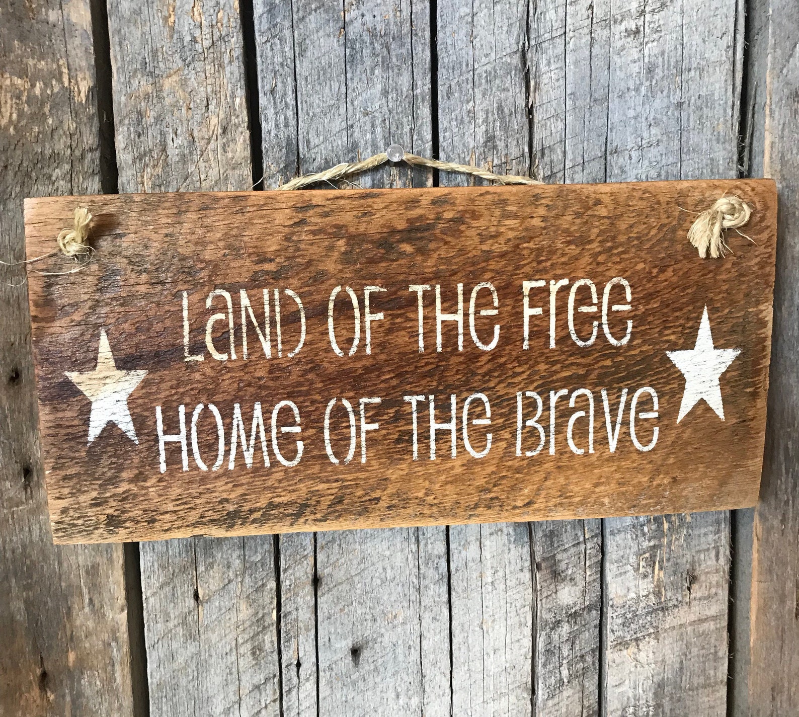 Land Of The Free Home Of The Brave Sign Veterans Day Gift | Etsy