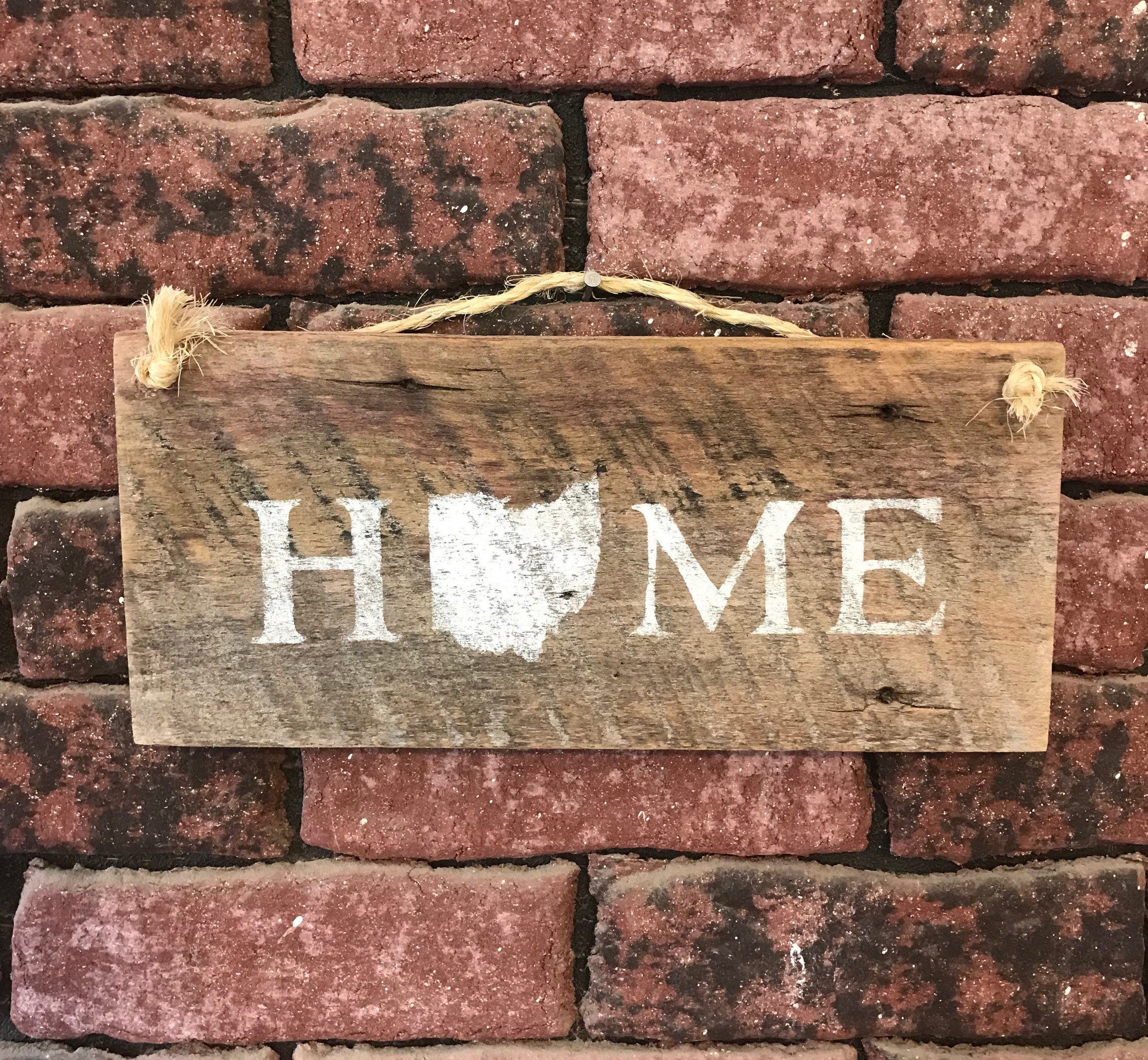 Ohio Home State Sign Ohio Home Wall Decor State Art - Etsy