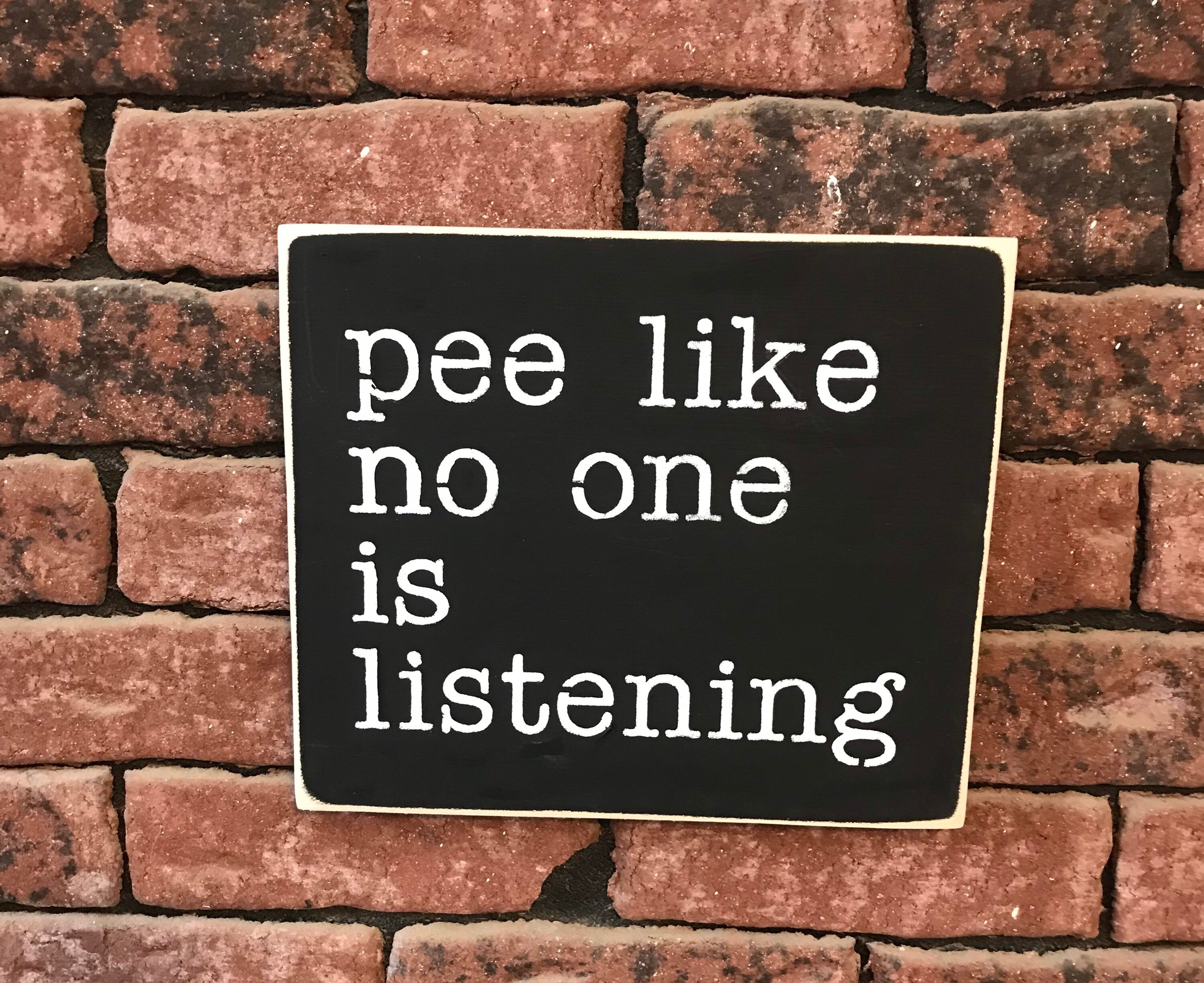 Pee Sign Bathroom Wall Decor Bathroom Gift Funny Wall - Etsy.de