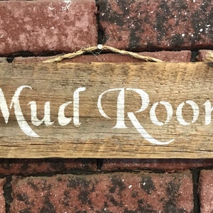 Mud Room Sign Pallet Wood Sign Mud Room Decor Housewarming Gift Home ...
