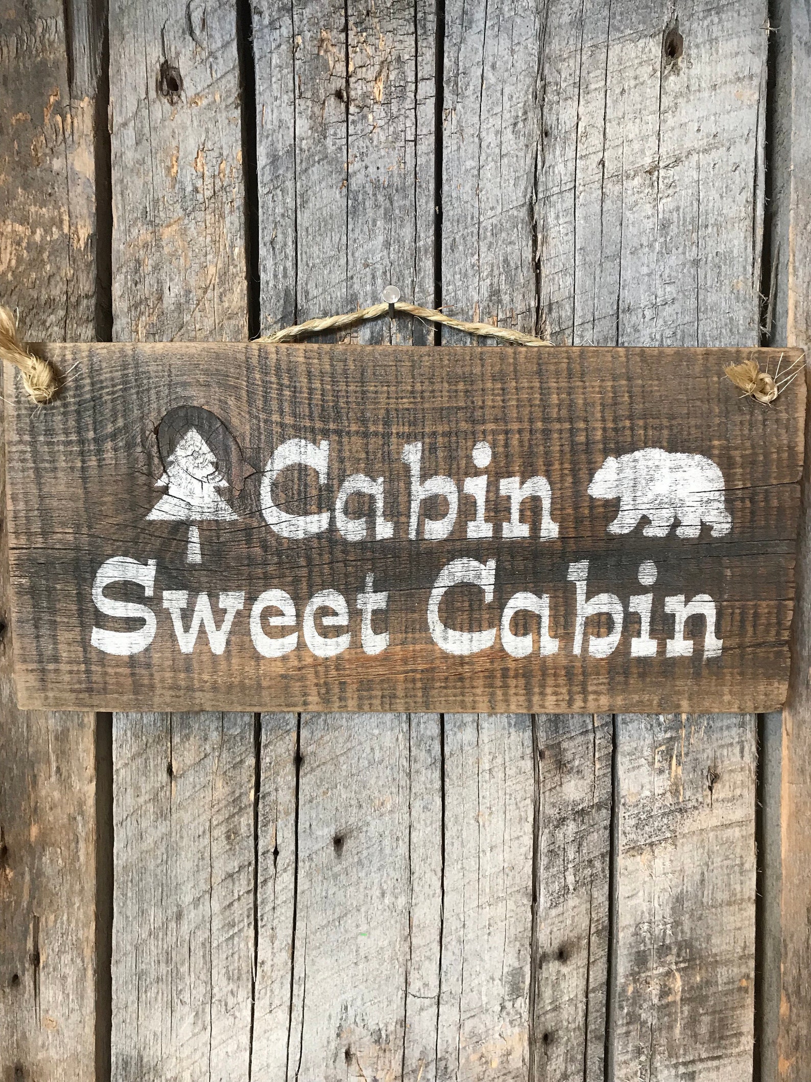 Cabin Sweet Cabin Signs Cabin Wall Decor Housewarming Gift | Etsy
