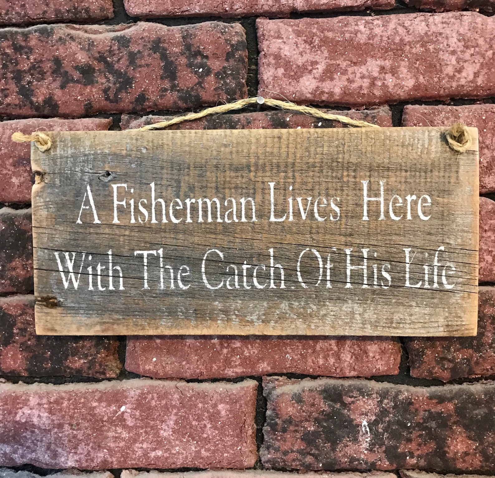 Fisherman Catch Of His Life Catch Of My Life Sign Couples | Etsy