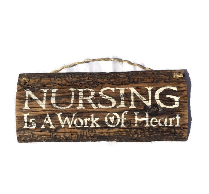 Nursing is A Work of Heart Sign Nursing Student Gifts - Etsy