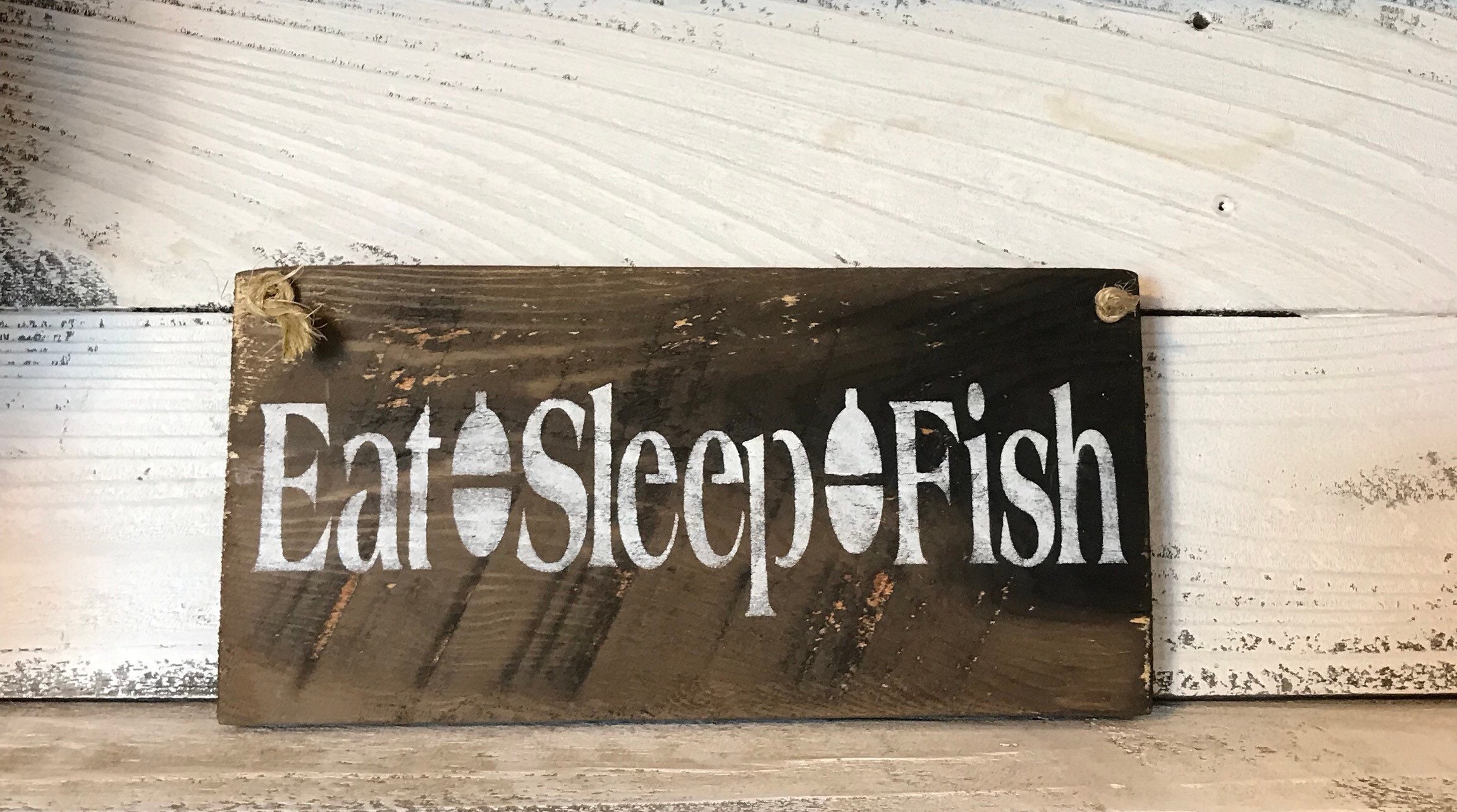 Eat Sleep Fish Sign Fishing Sign Fishing Gifts for Men | Etsy
