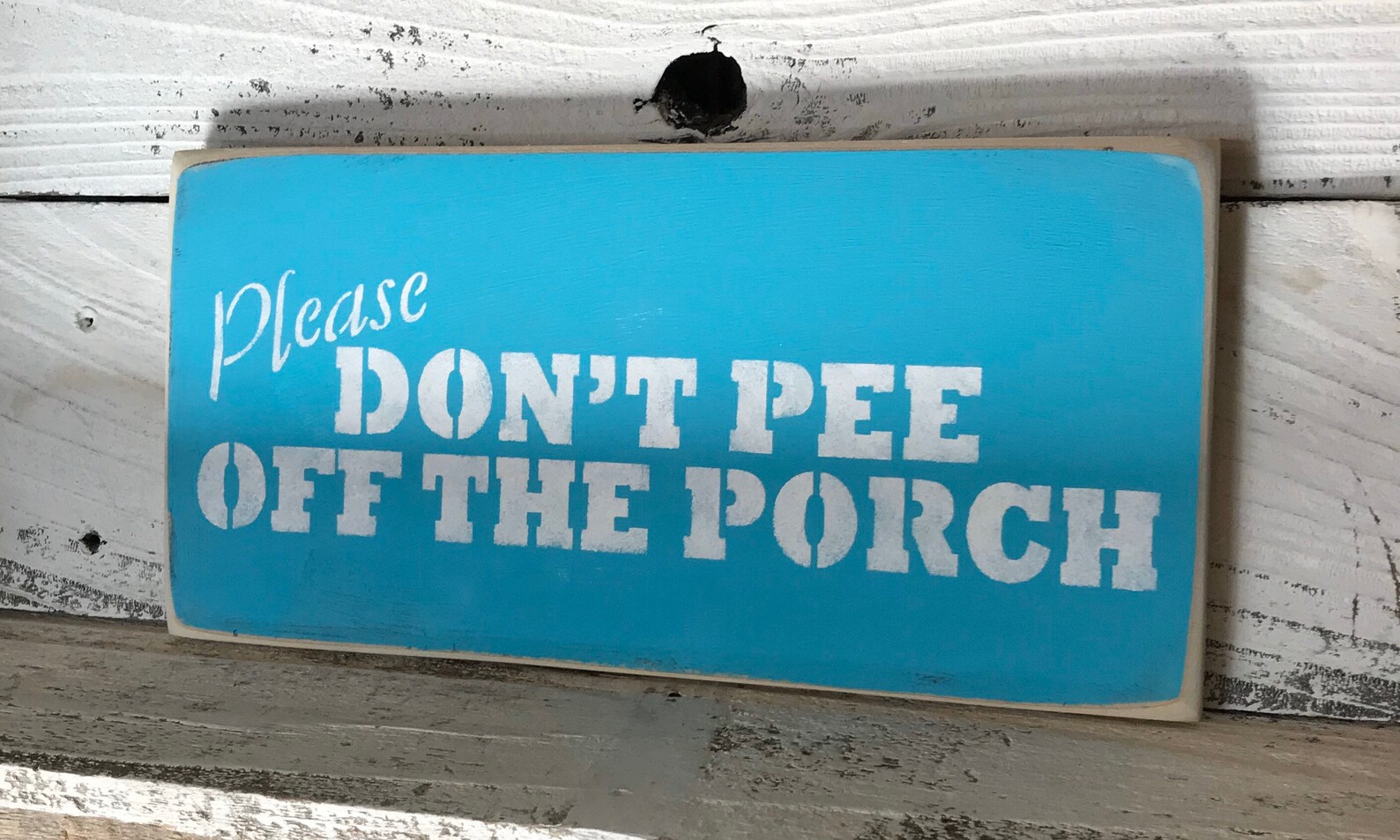 Pee Sign Please Don't Pee off the Porch Sign Front | Etsy