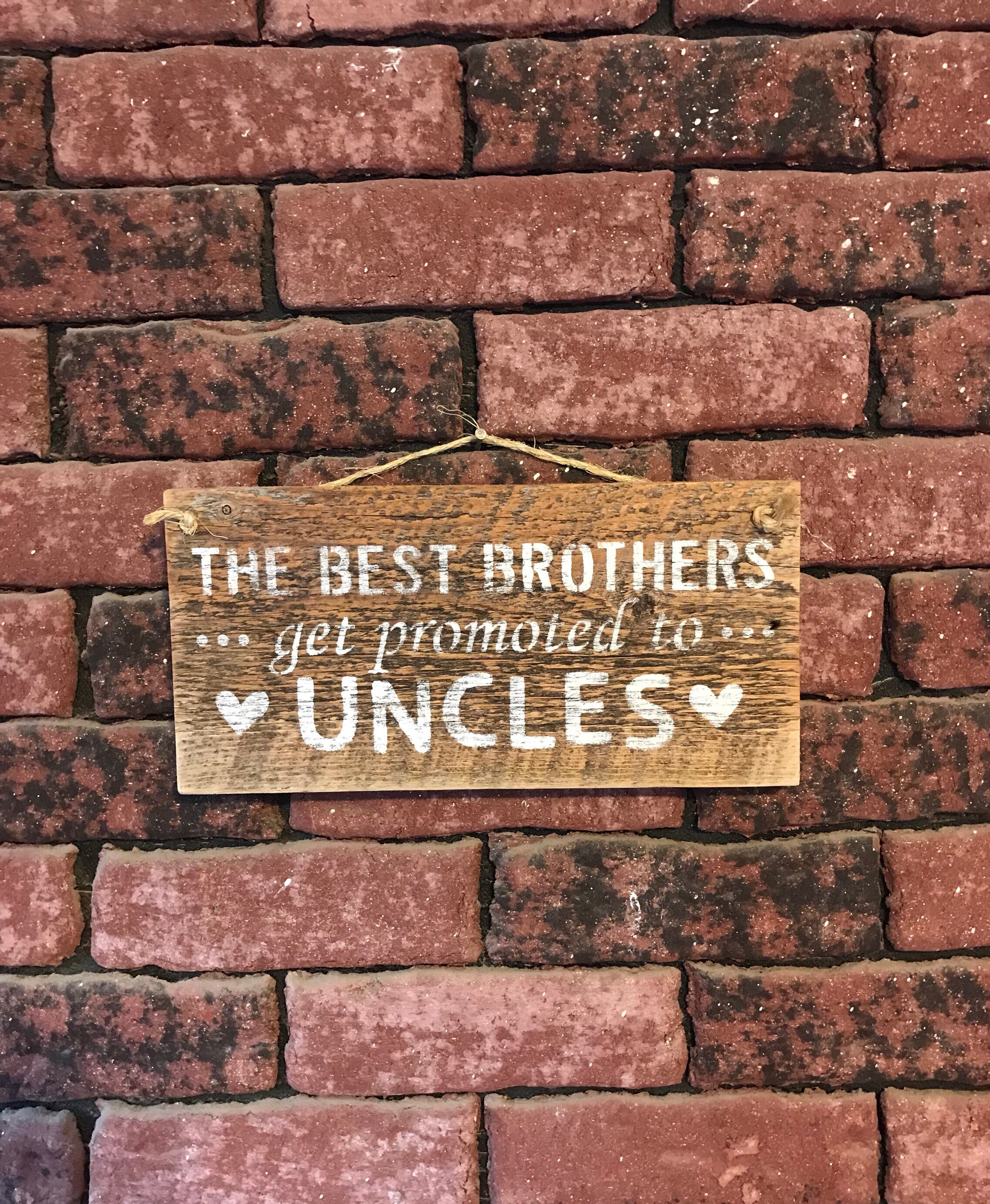 The Best Brothers Get Promoted to Uncles Sign Baby - Etsy