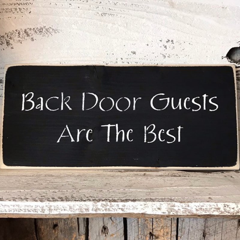 Back Door Sign - Etsy
