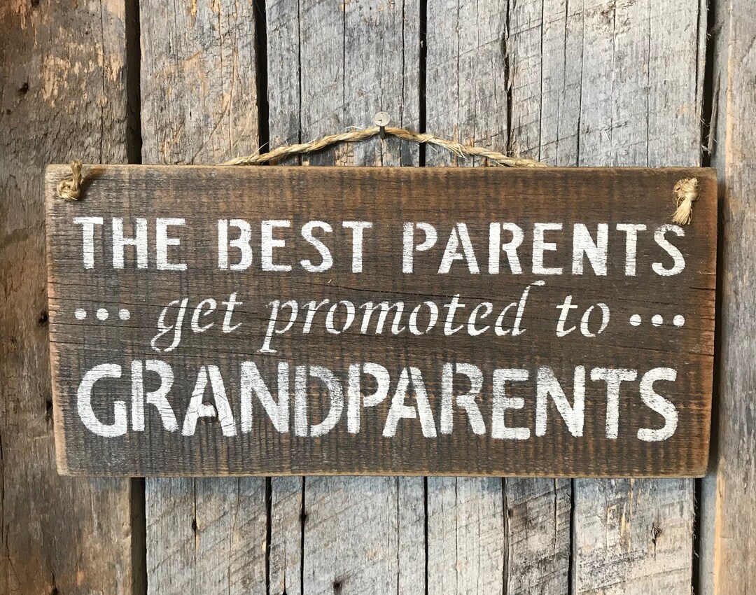 The Best Parents Get Promoted to Grandparents Sign Pregnancy - Etsy