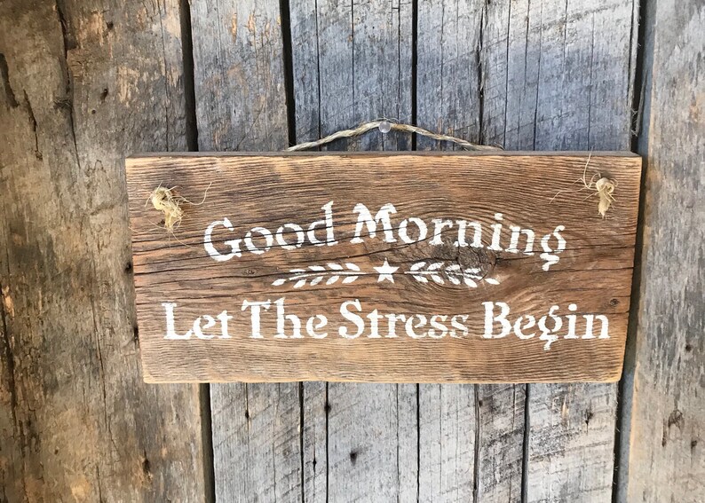 Good Morning Sign Stress Relief Gift Kitchen Sign Home | Etsy