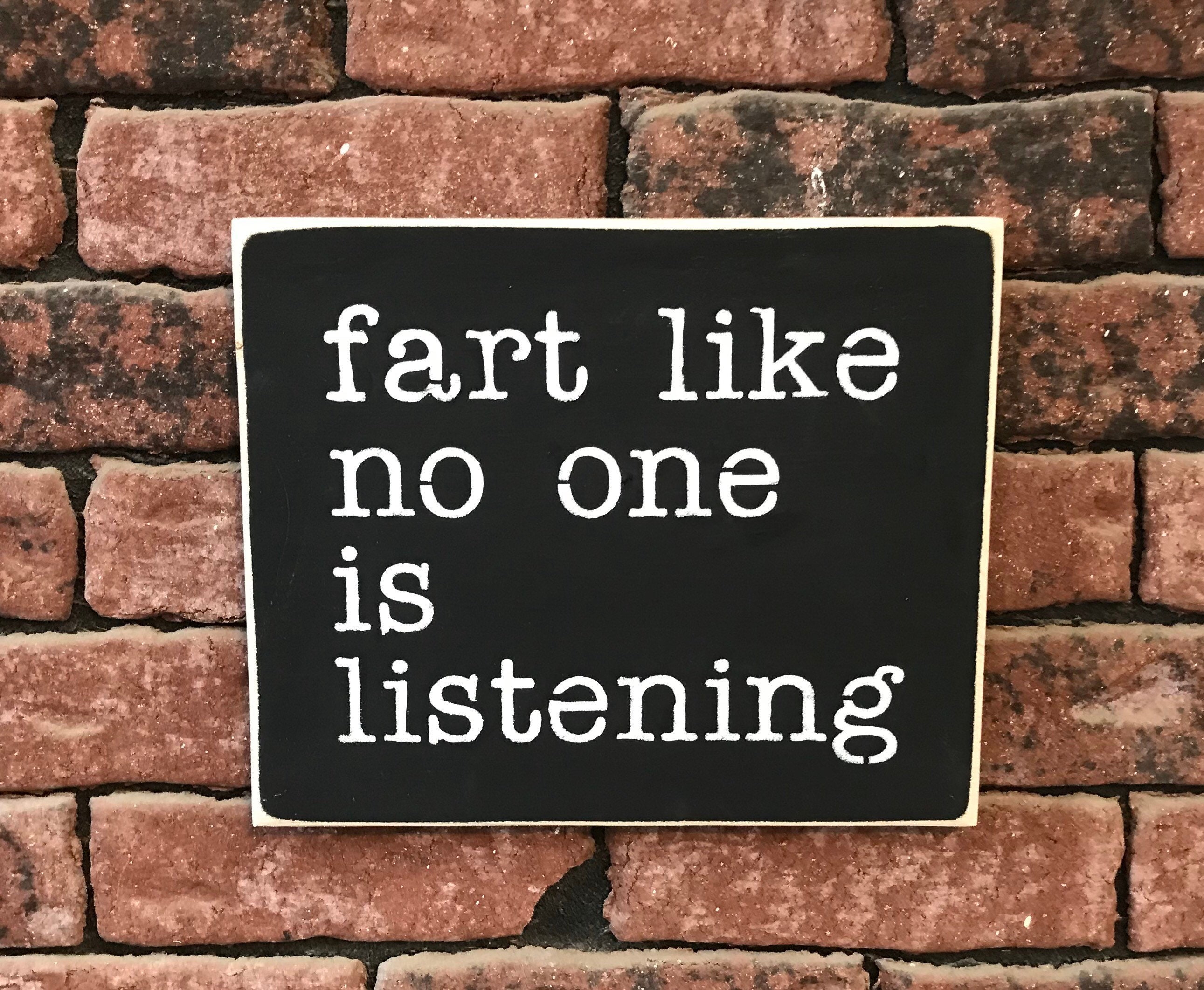 Fart Sign Bathroom Wall Decor Fart Gift Funny Wall Art | Etsy