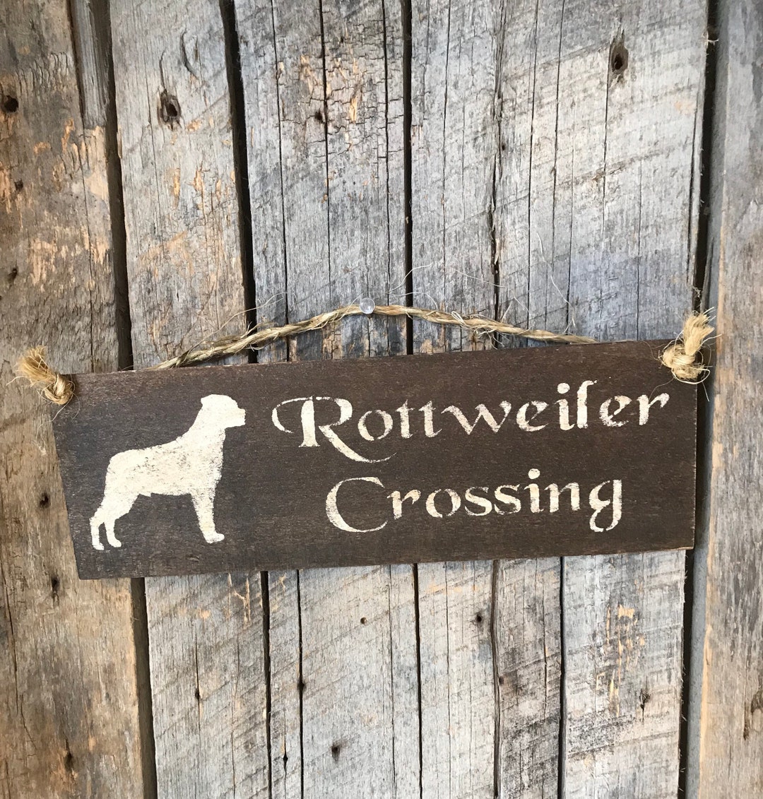 Rottweiler Sign Pallet Wood Sign Rottweiler Gift Rustic - Etsy