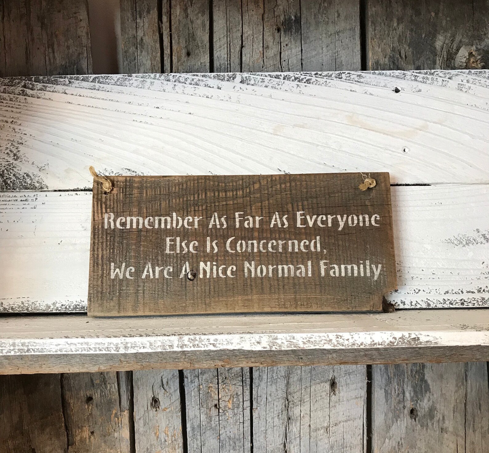 Nice Normal Family Sign Funny Family Sign Gift for Family | Etsy