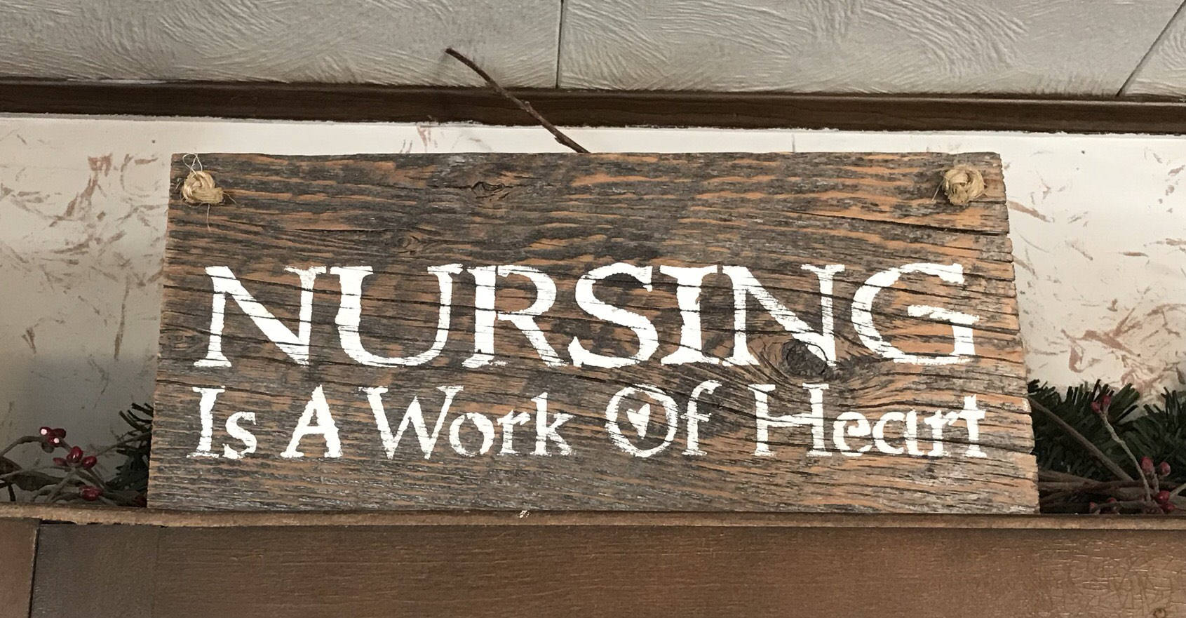 Nursing is A Work of Heart Sign Nursing Student Gifts - Etsy