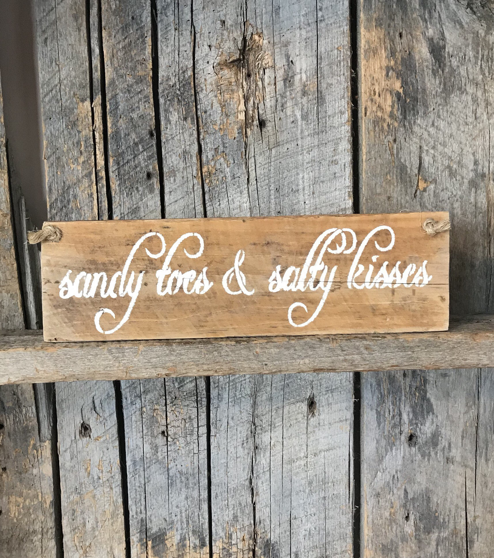 Sandy Toes and Salty Kisses Sign Beach Decor Pool Sign | Etsy