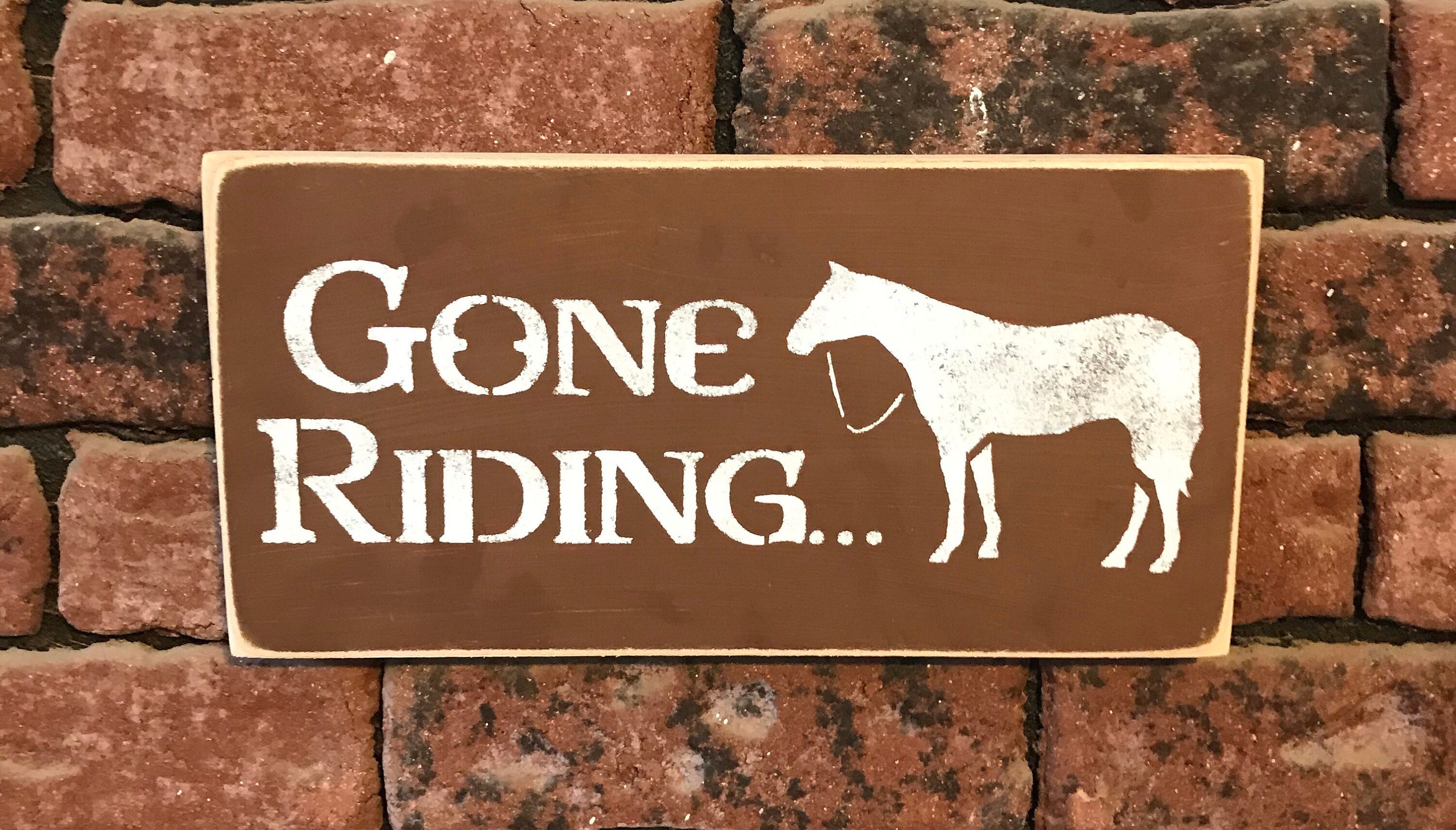 Horse Sign Gone Riding Horse Gift Horse Back Rider | Etsy