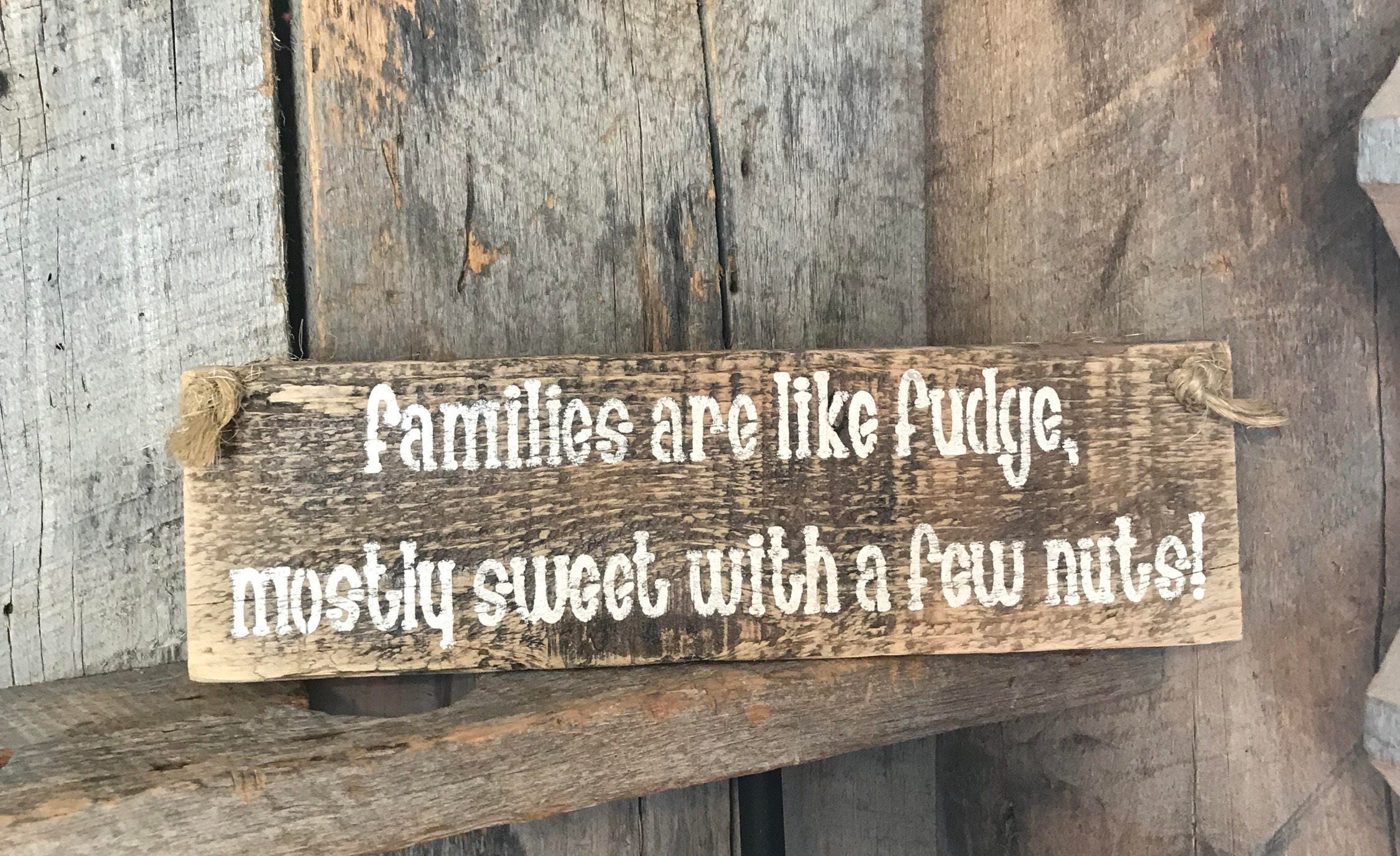 Families Are Like Fudge Sign Family Sign Family Wall Decor | Etsy