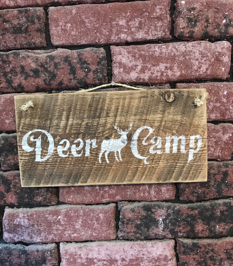 Deer Camp Sign Hunting Camp Sign Deer Hunter Gift Barn - Etsy