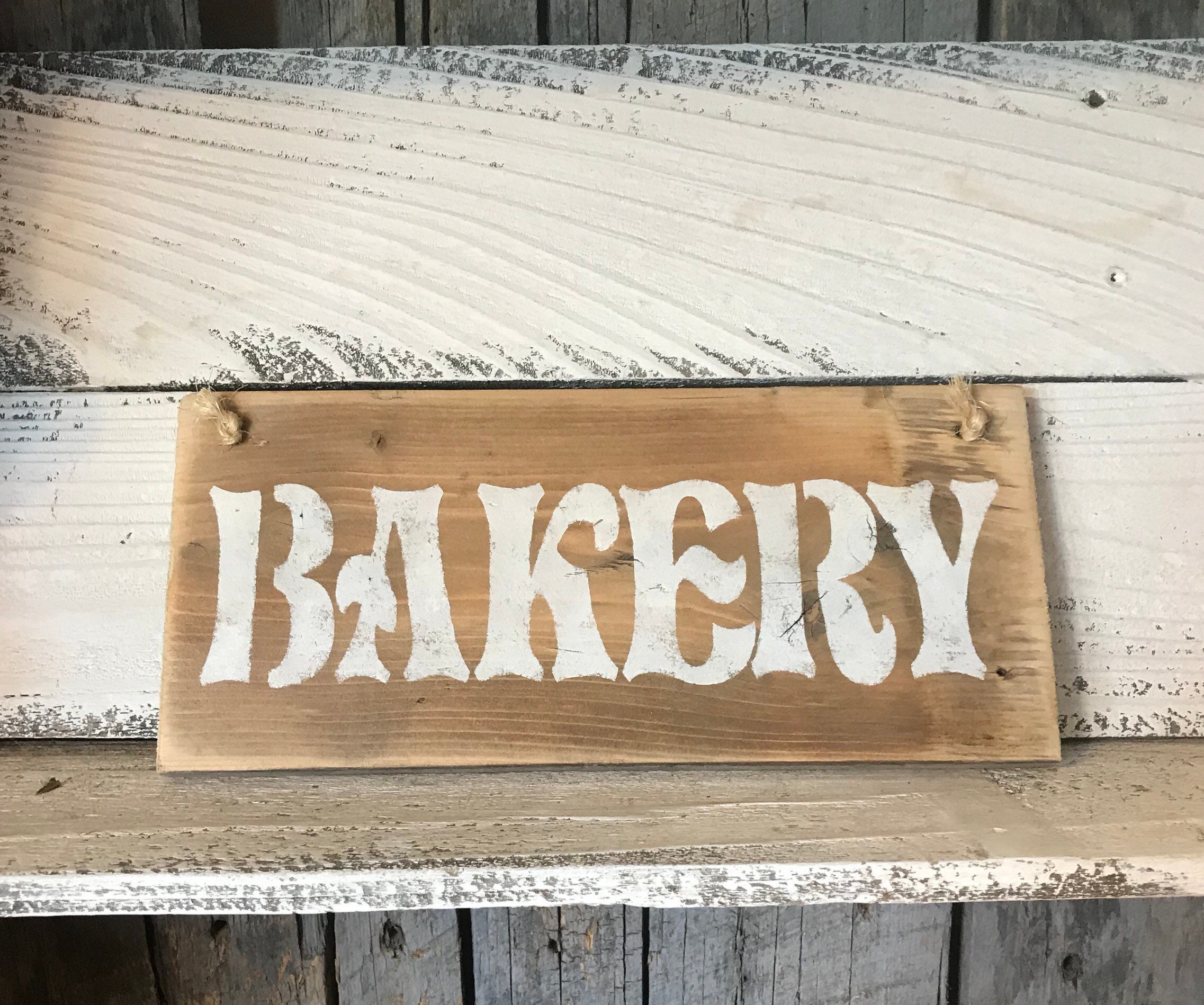 Bakery Sign Barn Wood Sign Bakery Wall Art Kitchen Wall | Etsy