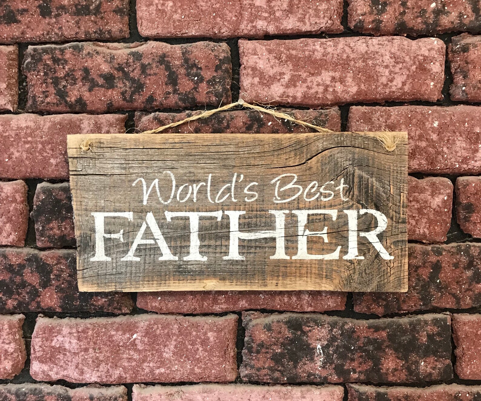 Dad Sign World's Best Father Sign Gift for Dad Barn - Etsy