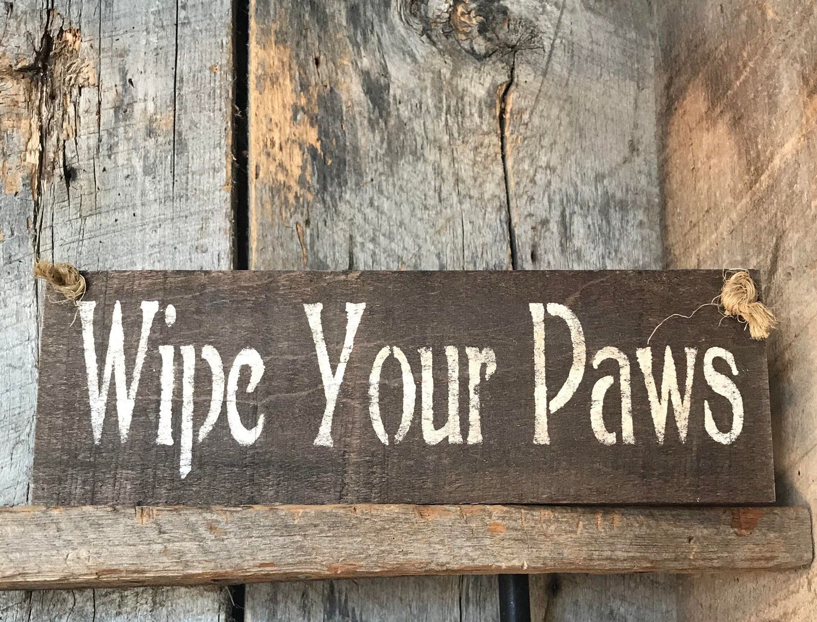 Wipe Your Paws Sign Welcome Sign Pet Wall Decor Dog | Etsy