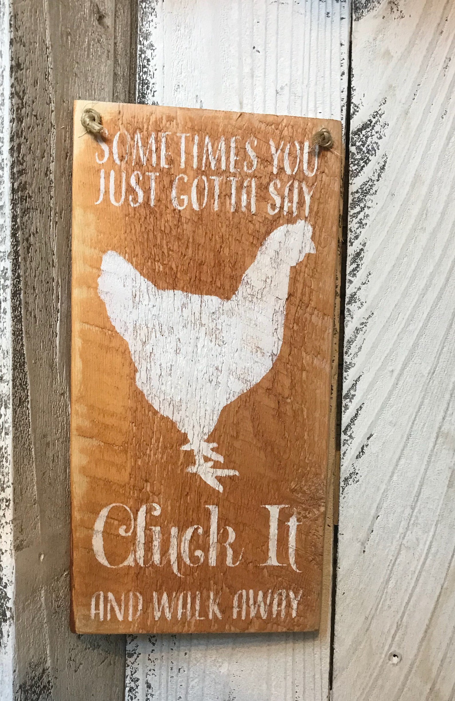 Sometimes You Just Gotta Say Cluck It Kitchen Wall Decor - Etsy