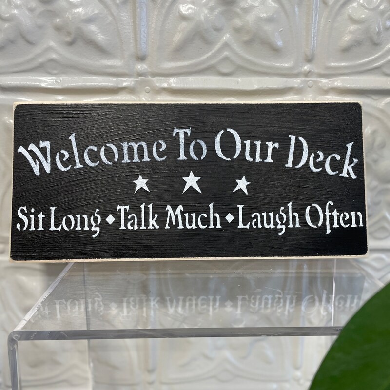 Deck Sign - Etsy