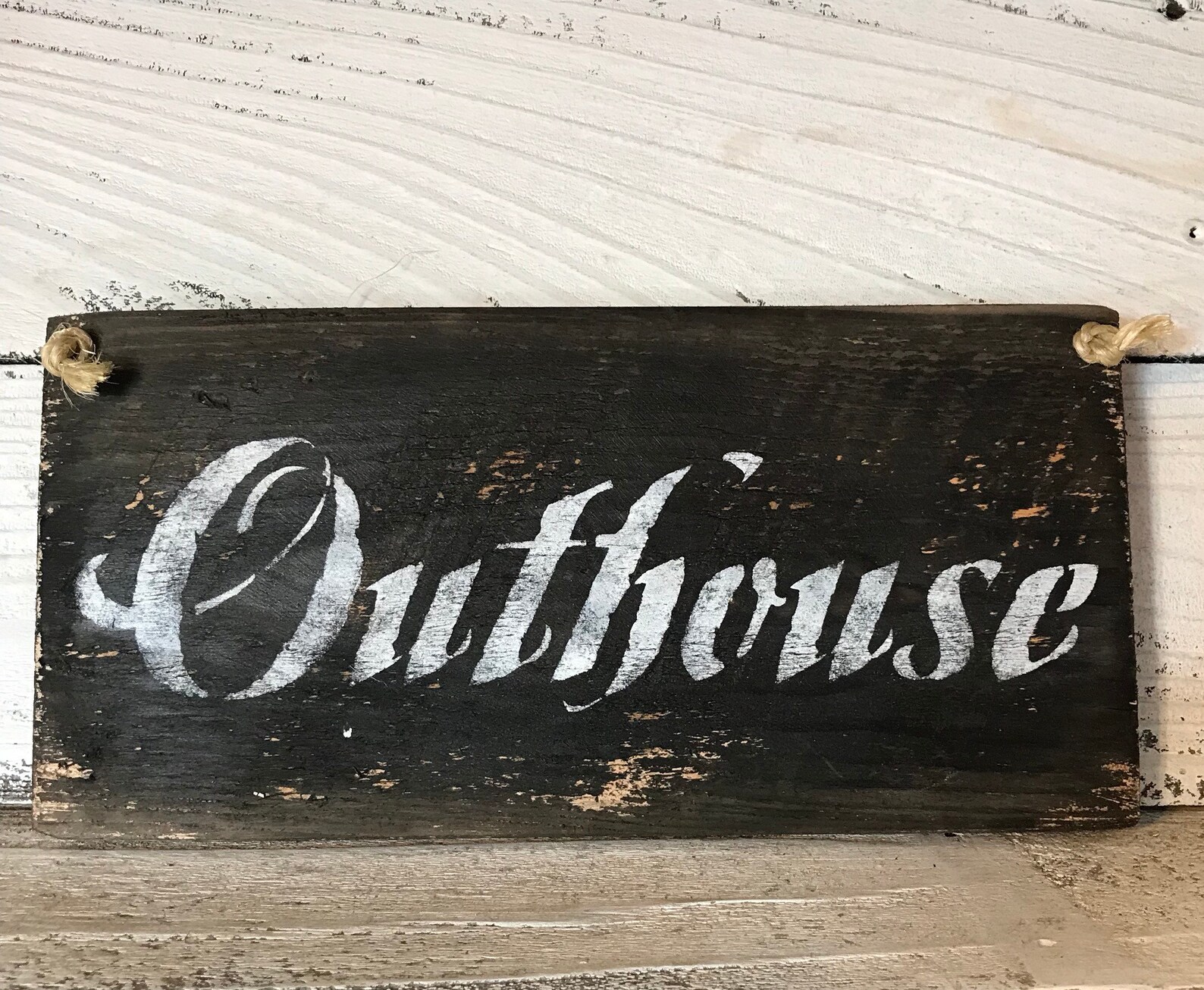 Outhouse Sign Bathroom Wall Decor Outhouse Bathroom Barn | Etsy