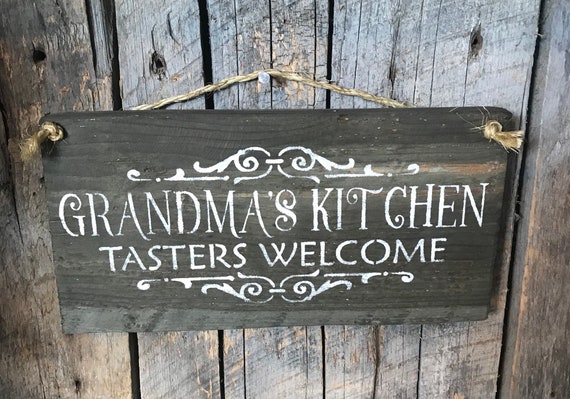 Grandma's Kitchen Sign Grandma Sign Kitchen Wall Decor | Etsy