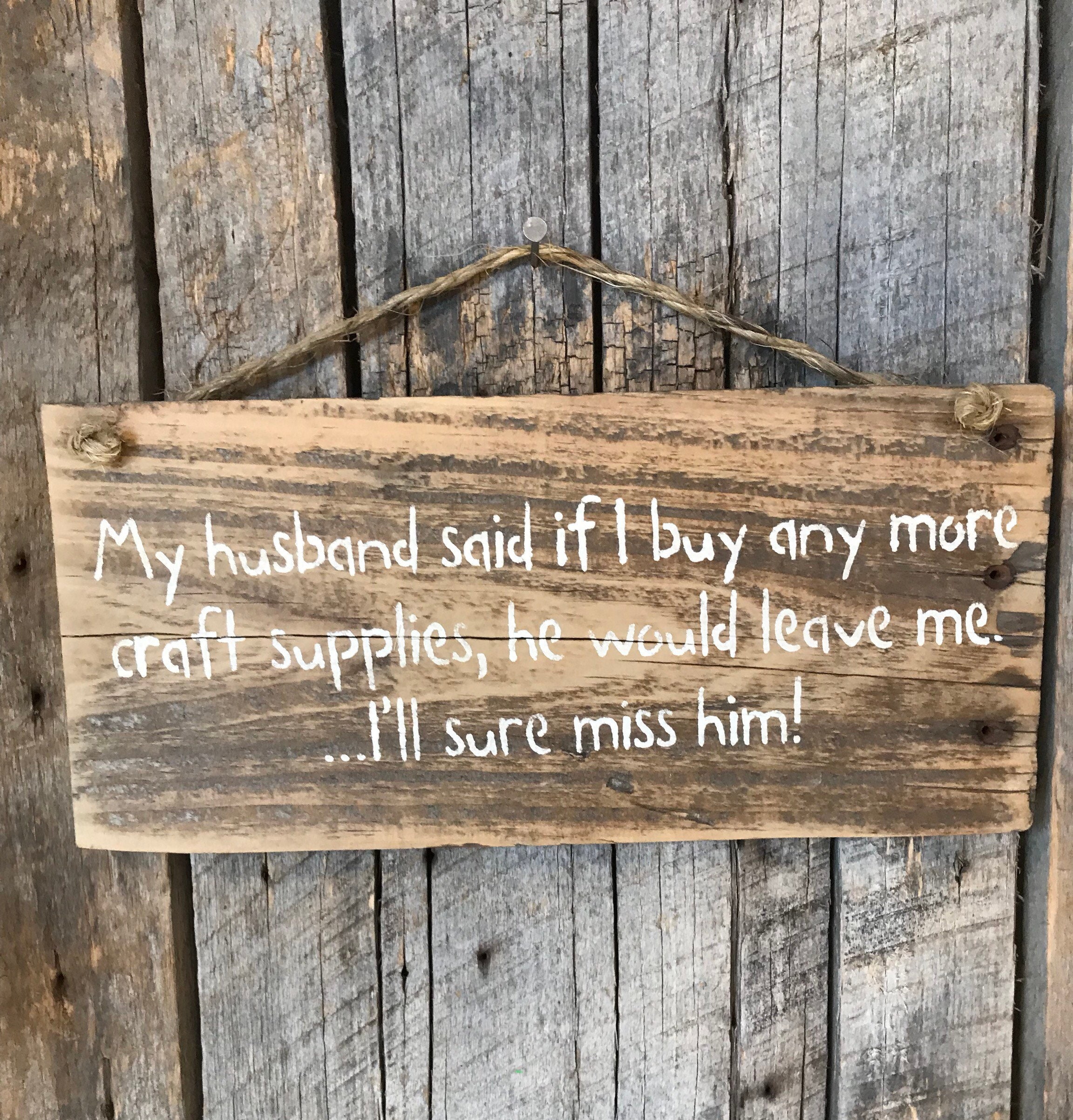 Crafter Signs Crafter Gift Craft Room Sign Funny Wall | Etsy