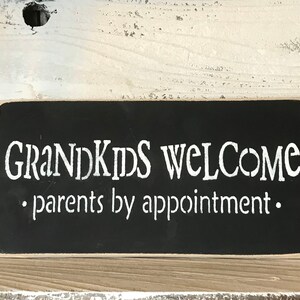 Grandkids Welcome Sign Grandchildren Sign Gifts for - Etsy